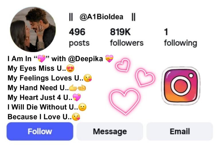 700+ Best Couple & Love Bio For Instagram in Hindi & English (2026 ...